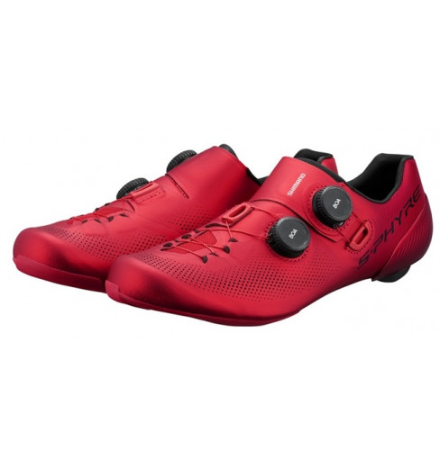 SHIMANO S-Phyre RC903 men's road cycling shoes - Red - Bike Shoes